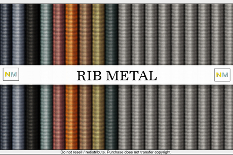 Second Life Marketplace - Rib Metal 10 Seamless Builders Textures NM
